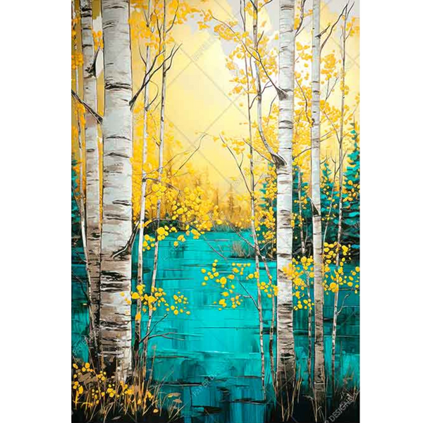 Birch Trees In Spring - Decoupage Rice Paper – Milton's Daughter