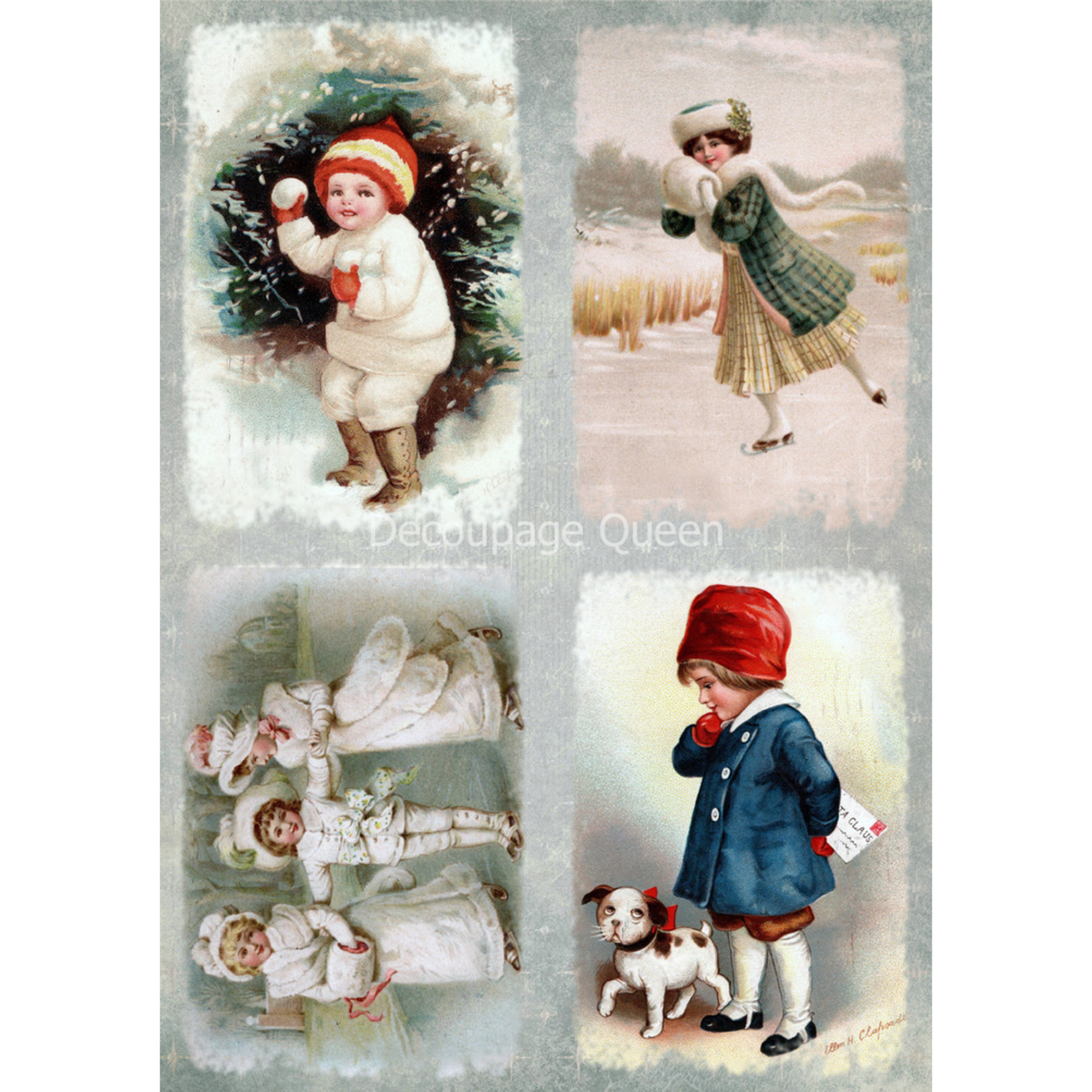 Snow Babies - Decoupage Paper by Decoupage Queen – Milton's Daughter