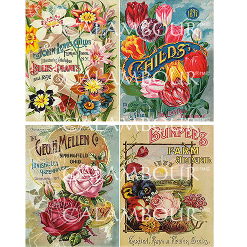 Tulips and Roses Florals - Decoupage Rice Paper by Calambour – Milton's ...