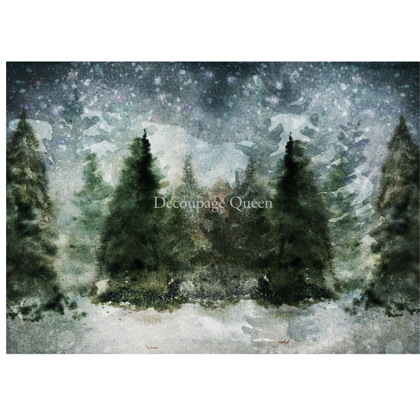 Woodland Trees - Decoupage Rice Paper by Decoupage Queen – Milton's ...