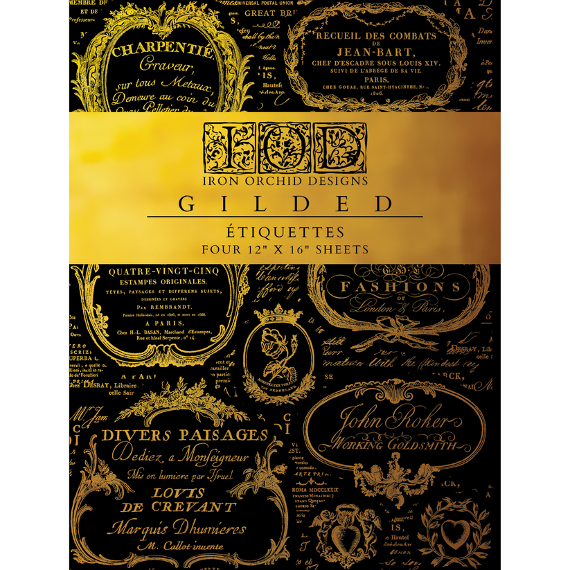 Étiquettes - IOD Gilded Foil Transfers by Iron Orchid Designs – Milton ...