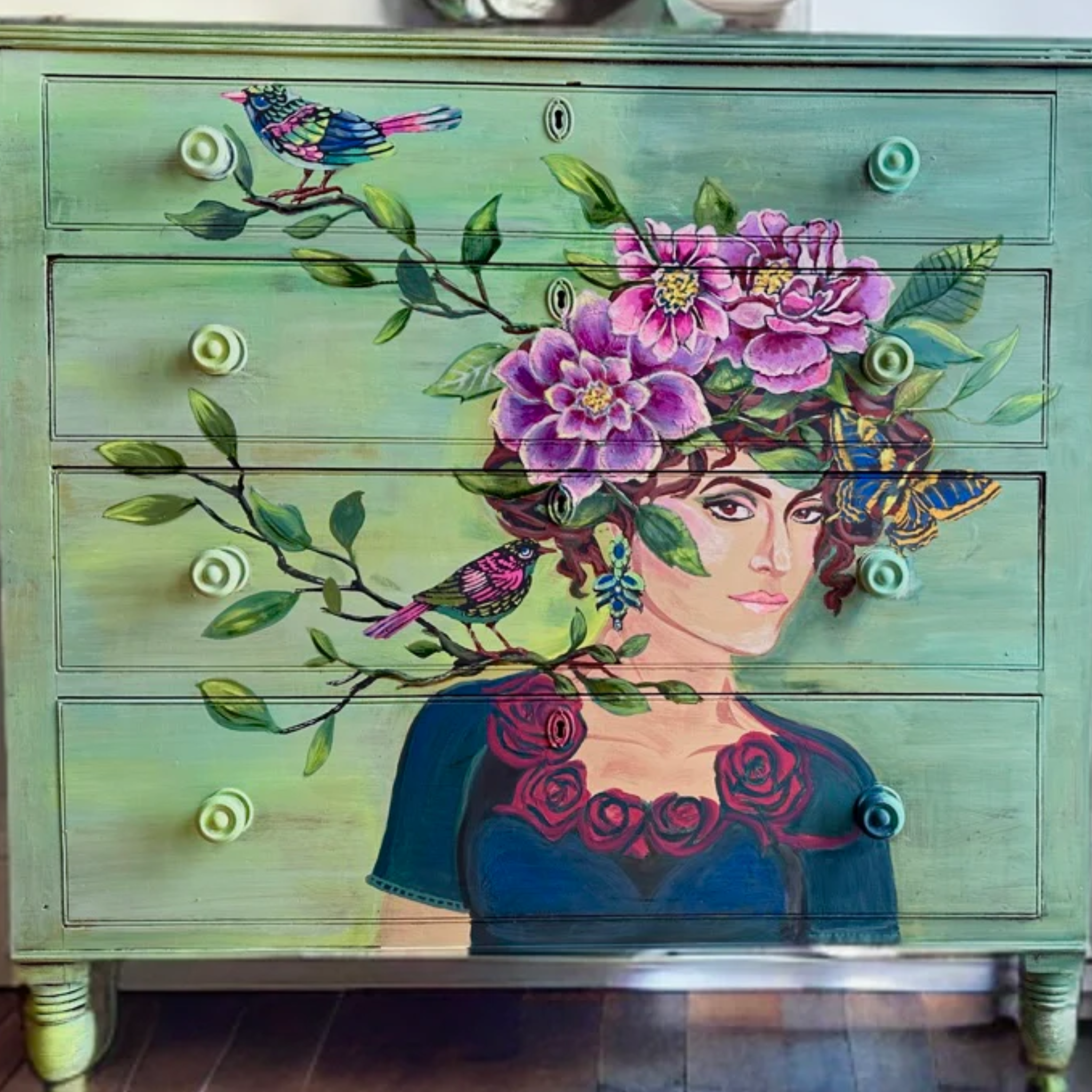 Portrait Mode Stencil by JRV Stencil Co and DIY Paints – Milton's Daughter