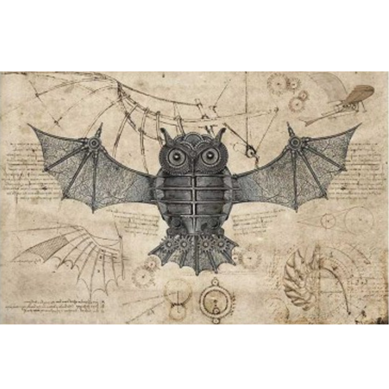 Steampunk Bat- Decoupage Rice Paper – Milton's Daughter