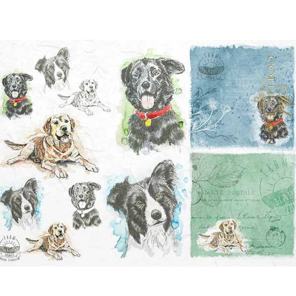 Dog Portraits - Decoupage Rice Paper – Milton's Daughter