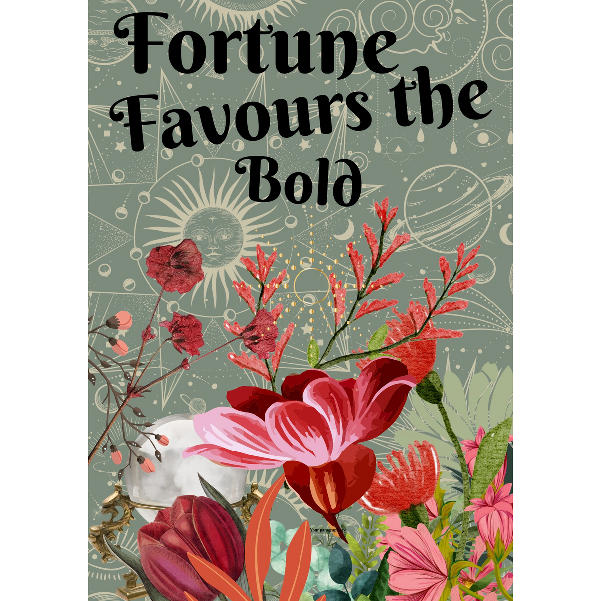 Fortune Favours the Bold -Made by Marley Decoupage Paper Set – Milton's ...